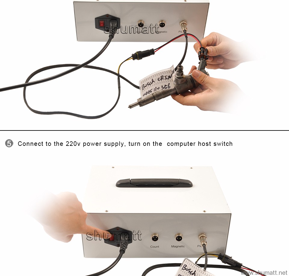 Diesel common rail electronic injector tester kit
